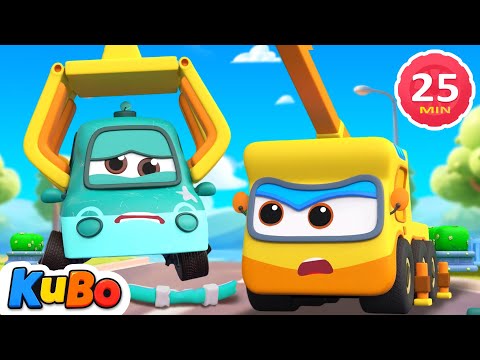 Crash! Bang! A Big Traffic Rescue Is Underway 🚨 | Rescue Cartoons | Kubo - Cartoons For Toddlers