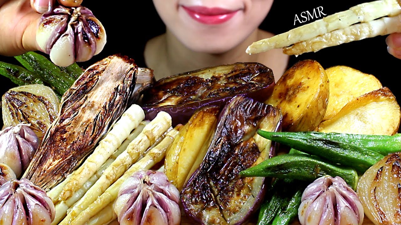 ASMR (BAWANG PUTIH, REBUNG, BUNGA PISANG GORENG) Banana Flower, Fried ...