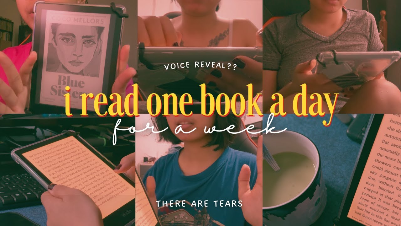 i read one book a day for a week girlie talks for the first time - YouTube