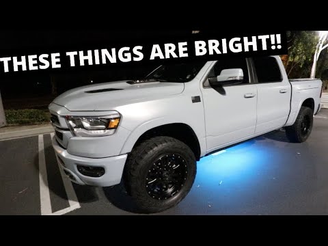 LED Underglow Install On My 2020 RAM - YouTube