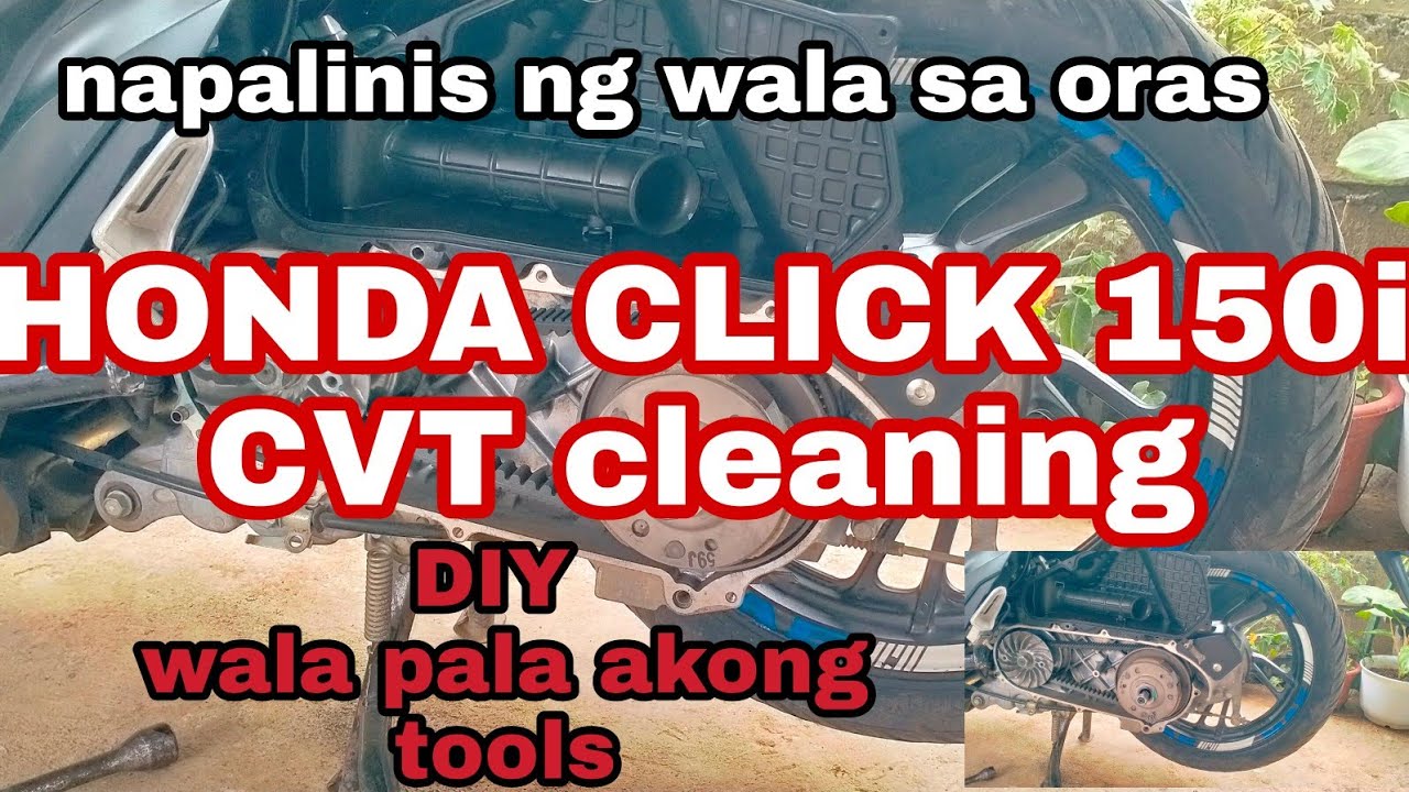 HONDA CLICK 150I CVT CLEANING (PANGGILID) | napalinis ng wala sa oras ...
