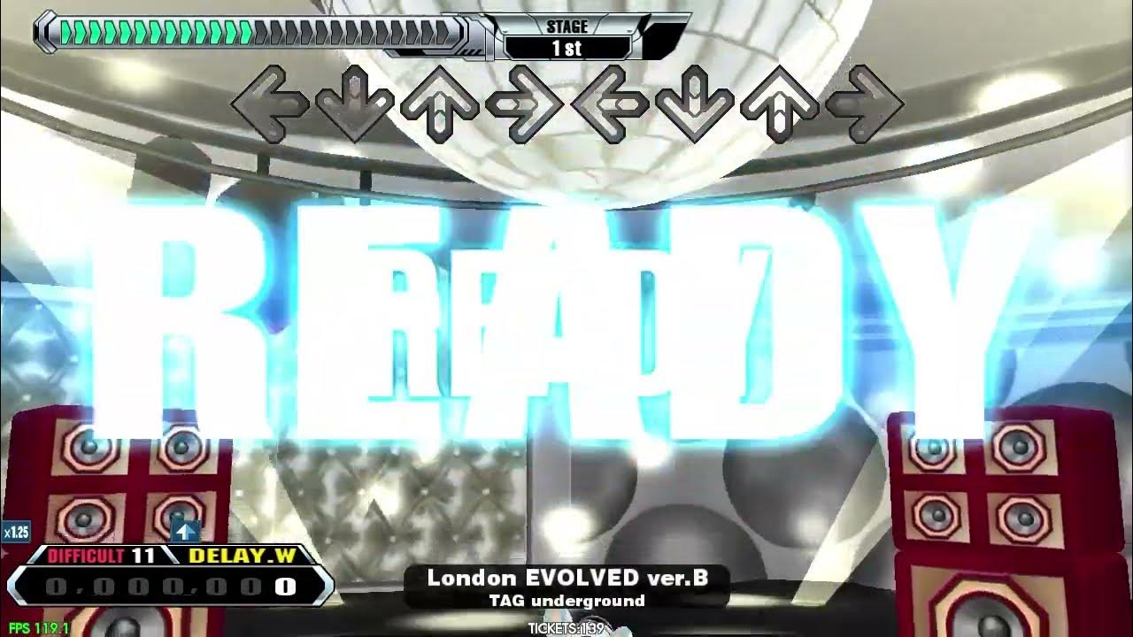 【LV11】DDR / London Evolved ver.B - DIFFCULT DOUBLE with handclap - YouTube