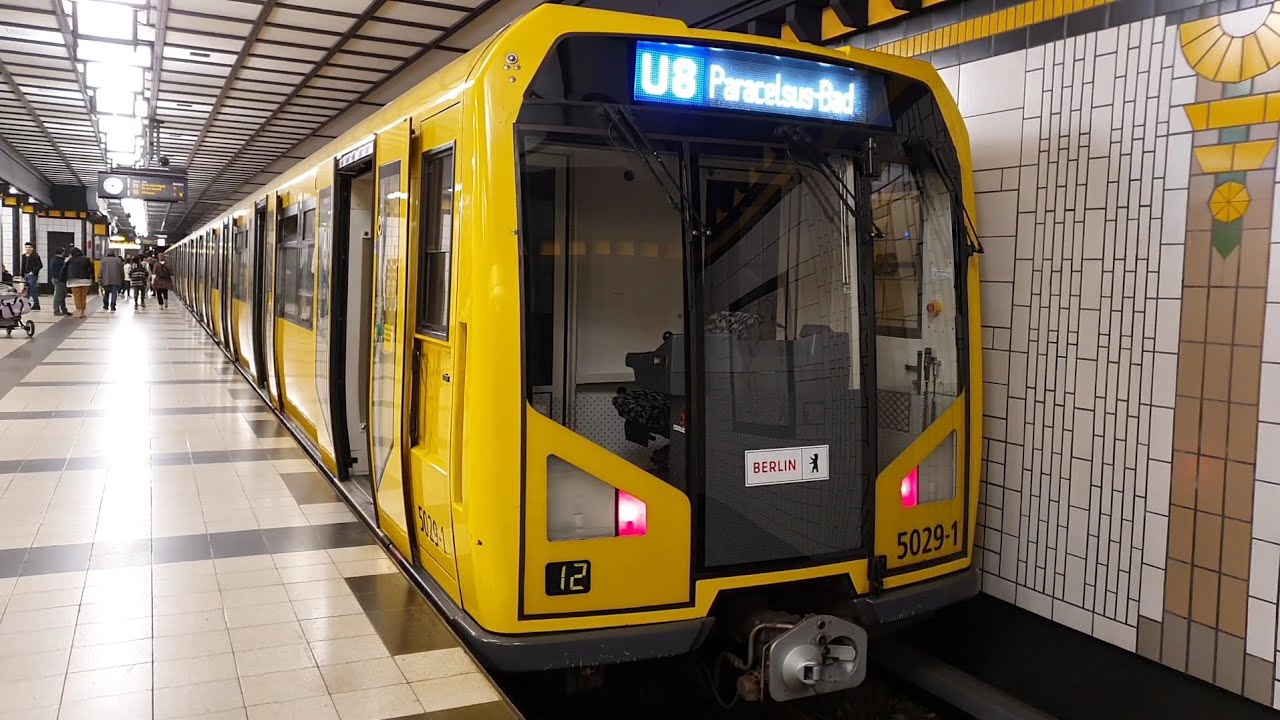 U-Bahn Berlin | Mitfahrt | H01 5029 | Linie U8 | Pankstraße-Paracelsus ...
