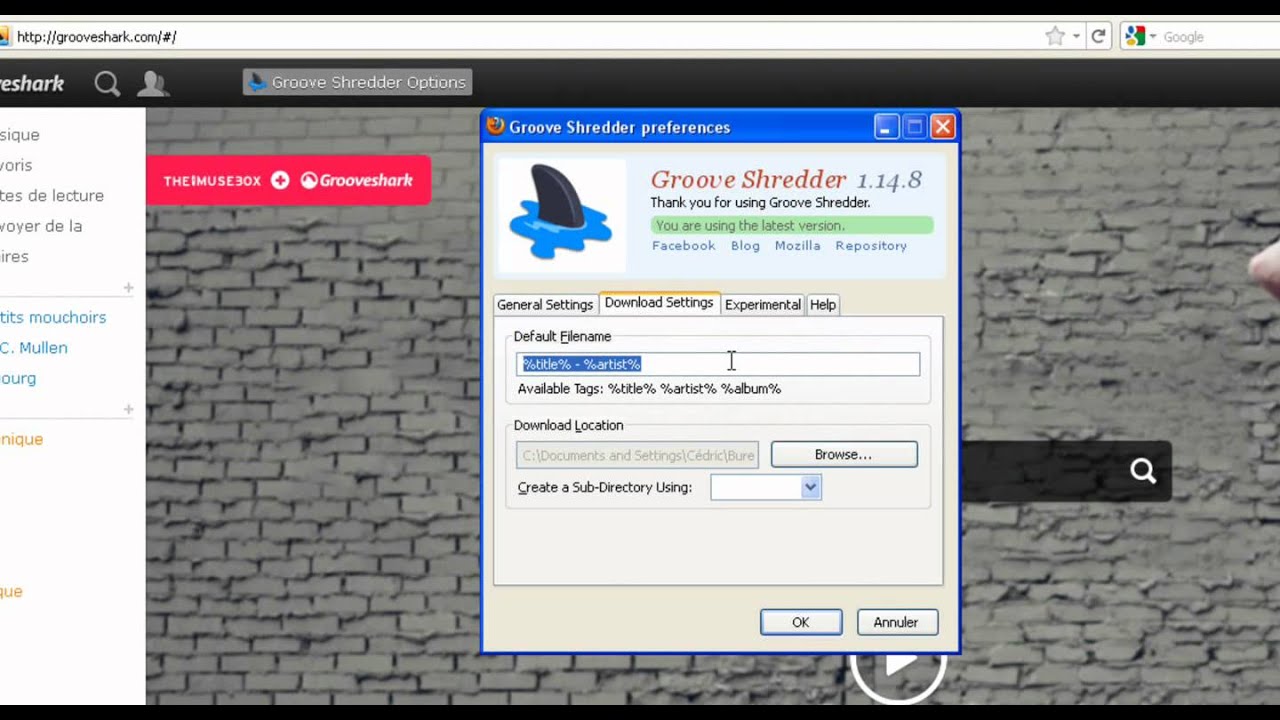 Comment télécharger les musiques de Grooveshark - YouTube