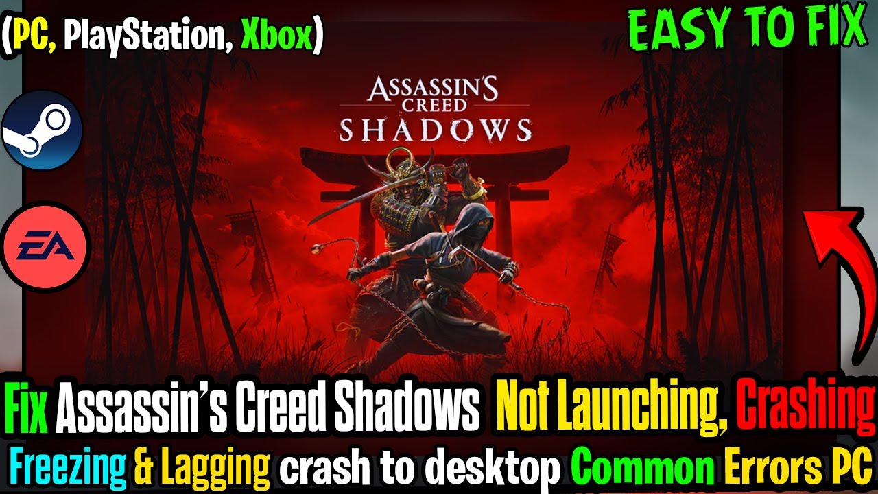 🛠️ Fix Assassin’s Creed Shadows Crashing, Freezing & Launch Problems on ...