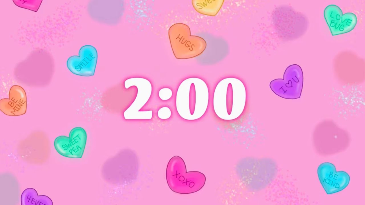 2 Minute Timer with Music l Valentine’s Day Timer - YouTube