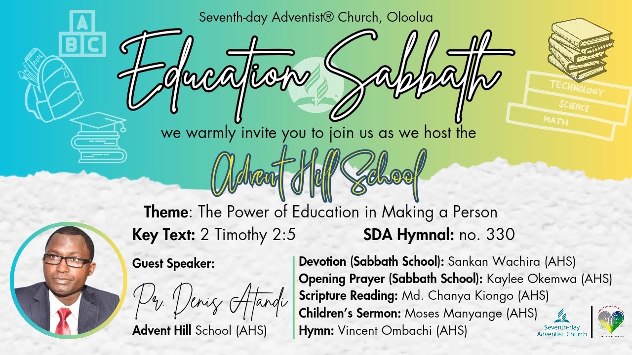 Education Sabbath (Morning Session) | September 14, 2024 | Advent Hill ...