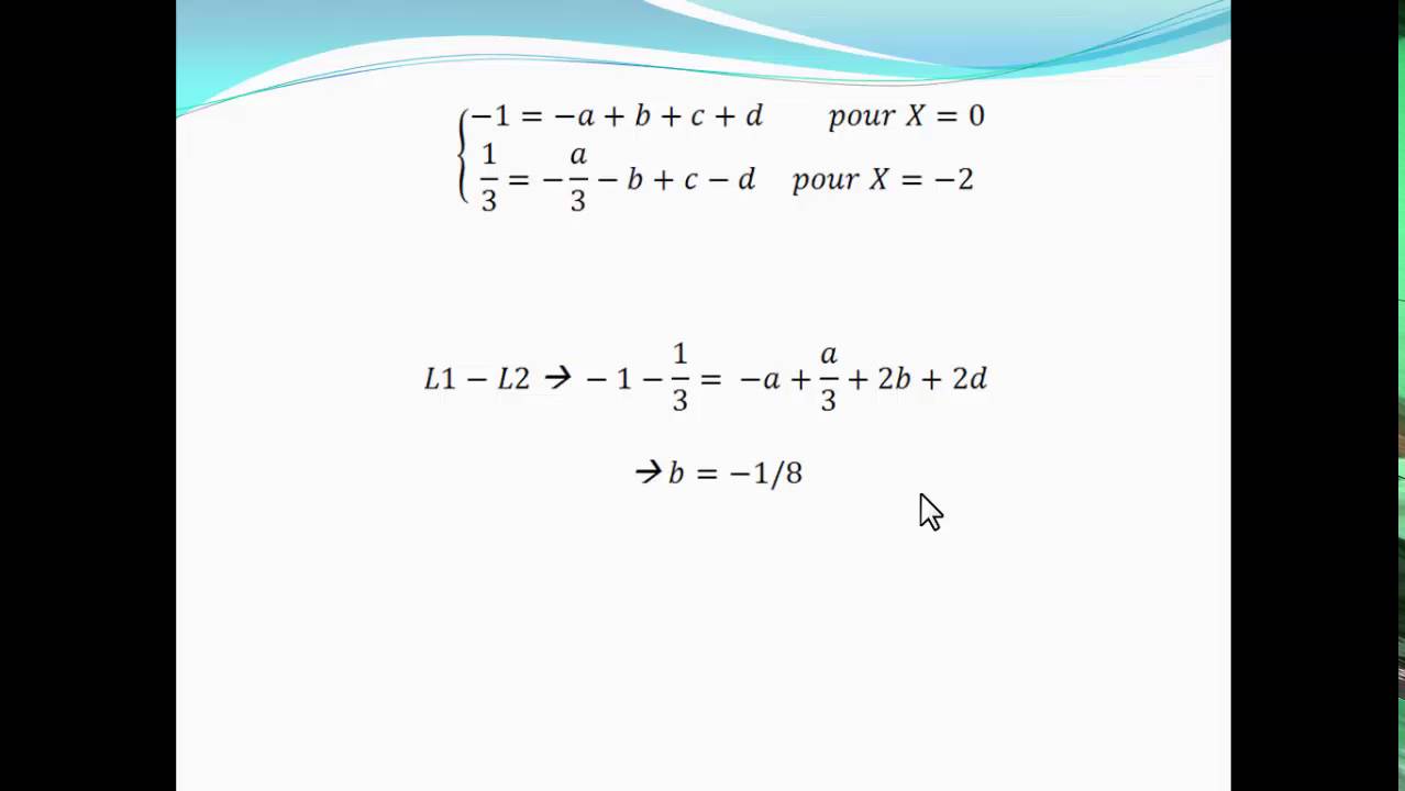 fraction rationnelle : décomposition d'une fraction rationnelle ...