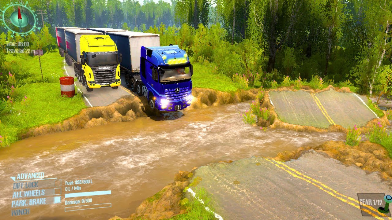 SCANIA VS MERCEDES BENZ ACTROS | Watch These Two Trucks Attempt the ...