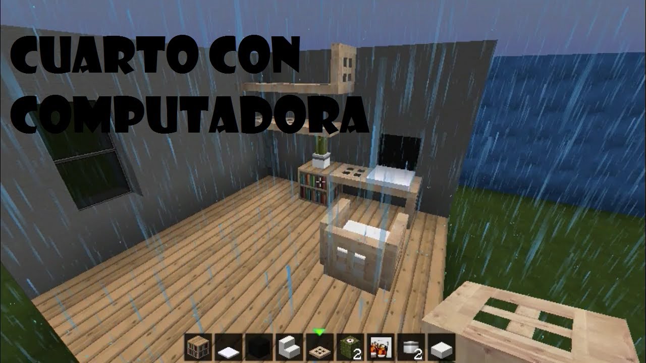 como hacer una computadora en minecraft - YouTube