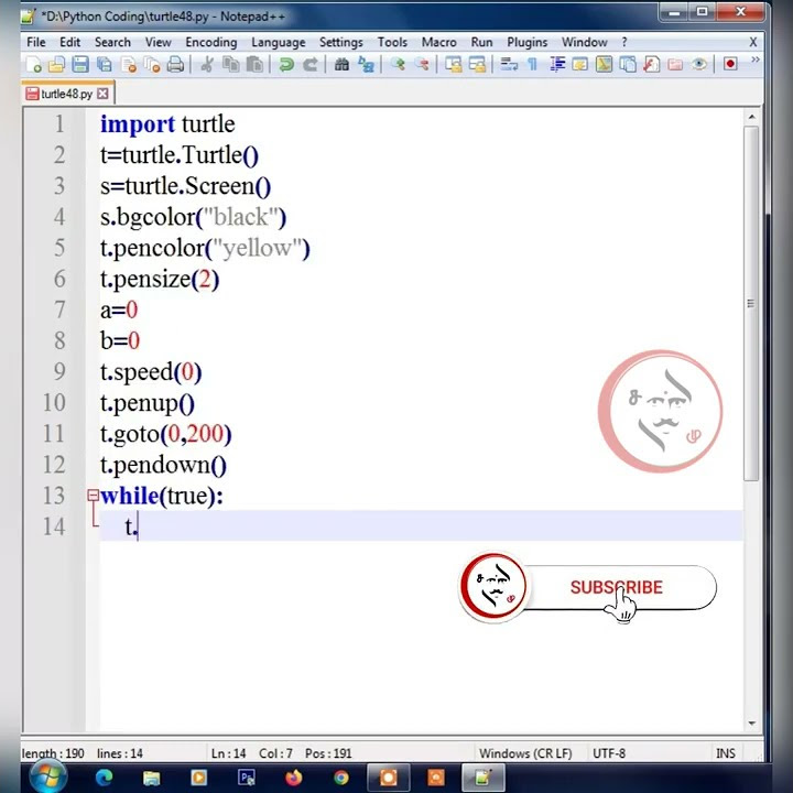 Animation Draw Circle in Python Turtle | SM | Programming in Python | # ...