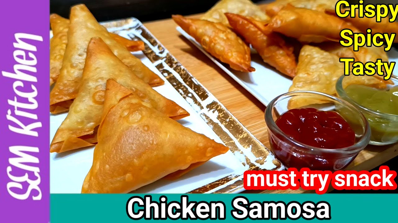 Chicken Samosa Recipe | How to make chicken samosa at home | samosa ...