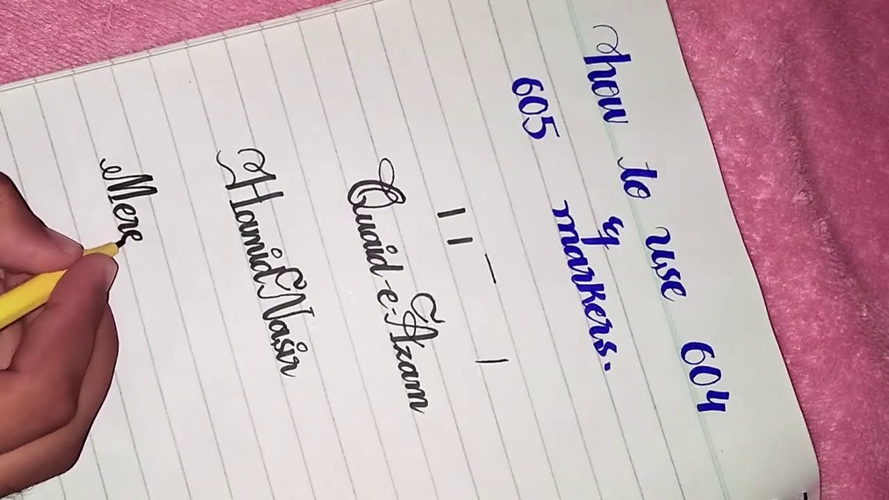HOW TO USE CUT MARKERS FOR ENGLISH AND URDU WRITING - YouTube