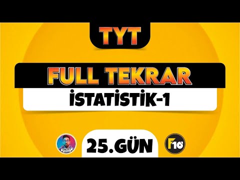 TYT Matematik Full Tekrar Kampı | 25.Gün | İstatistik-1 | 2023 | #tytbitsin