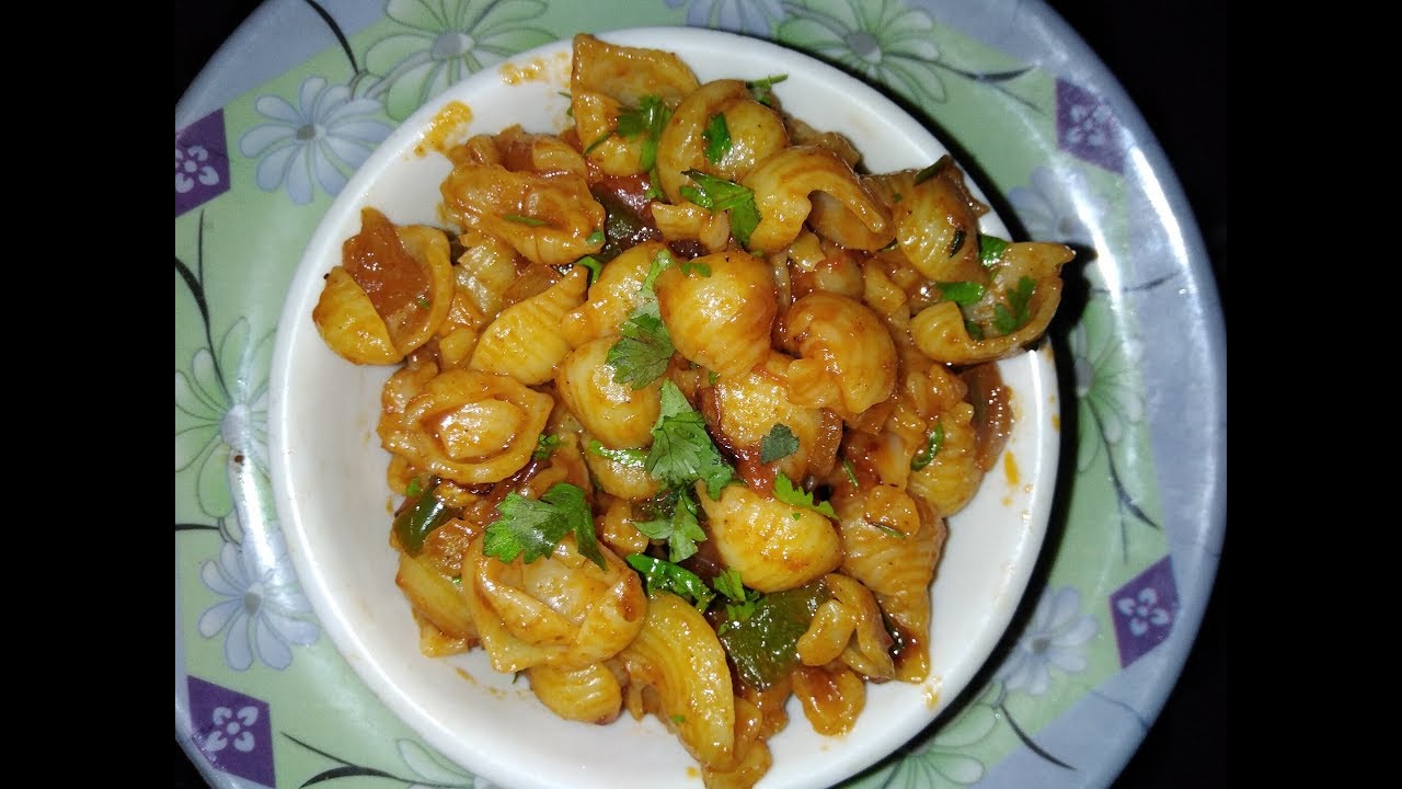 Indian style shell Macaroni Pasta || simple and easy Indian Pasta ...