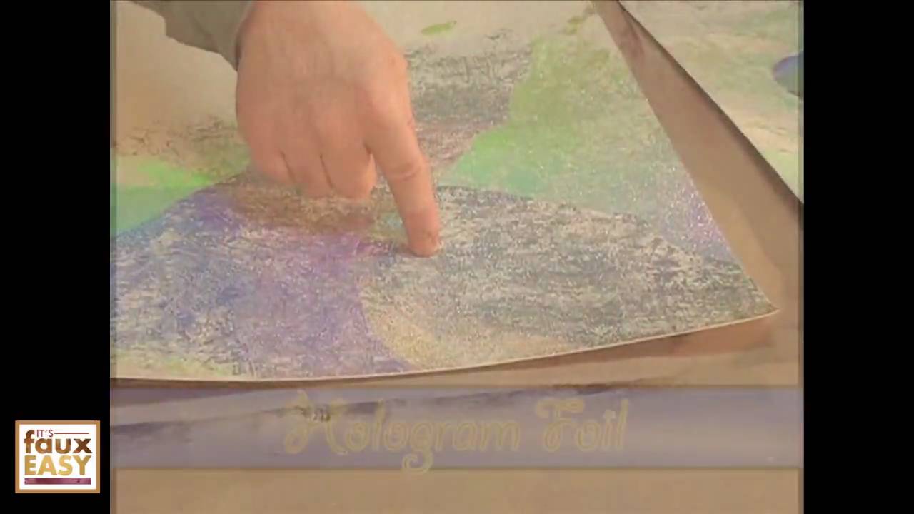 Gary Lord faux finish: Hologram Foil - YouTube