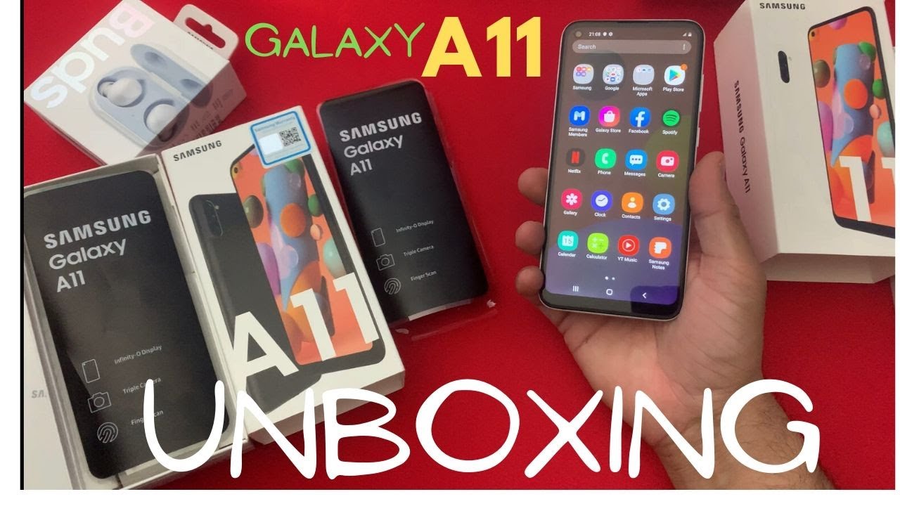 SAMSUNG GALAXY A11 UNBOXING (4K) - YouTube
