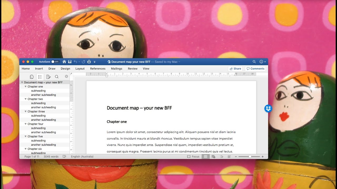 How to use document map in Microsoft Word (Mac) - YouTube