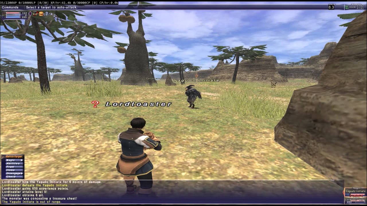 Final Fantasy XI Playthrough Part 2 It Begins!!! - YouTube