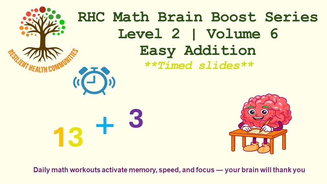 Brain Boost Math | Level 2 | Volume 6 | Easy Addition - YouTube