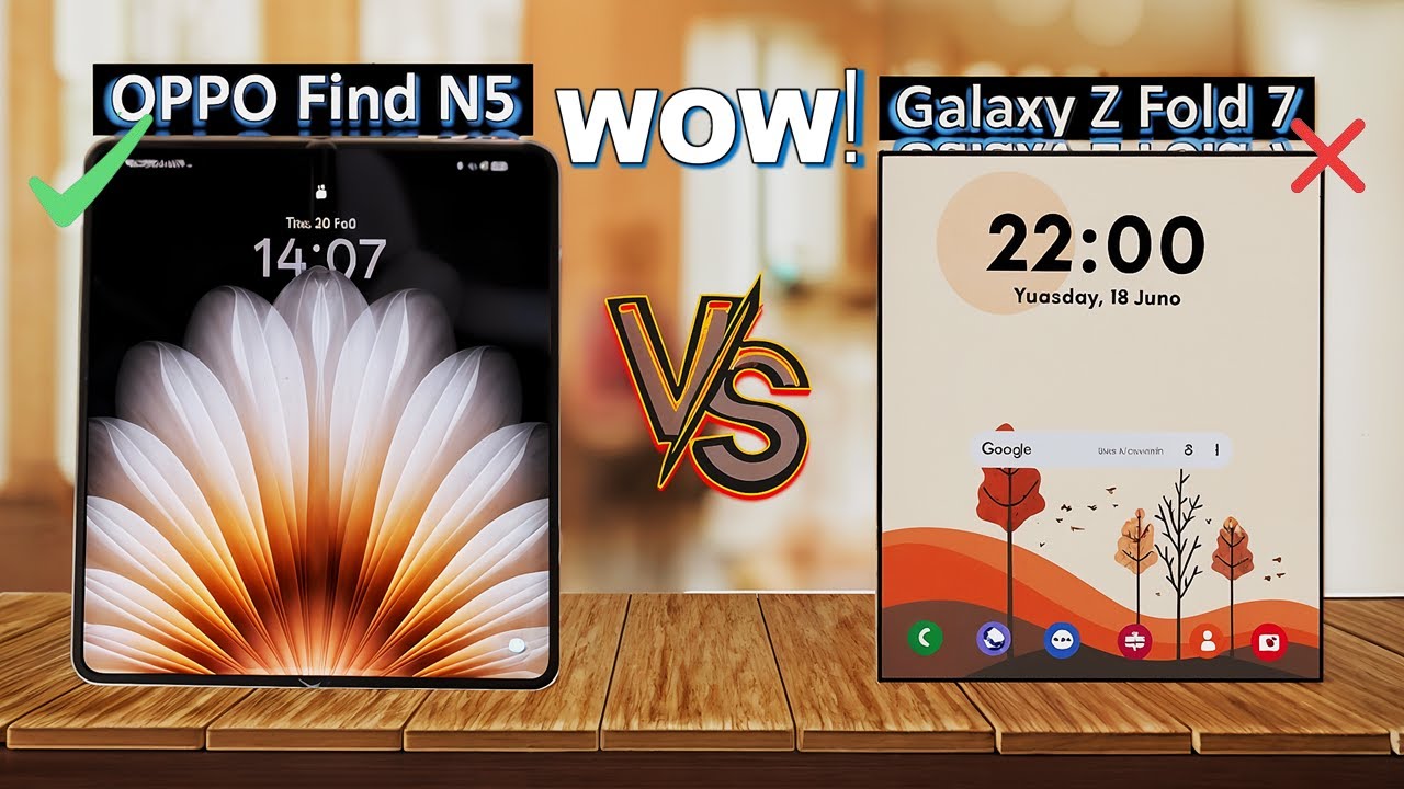 Z Fold 7 Samsung VS OPPO Find N5 - The Results Are Surprising! - YouTube