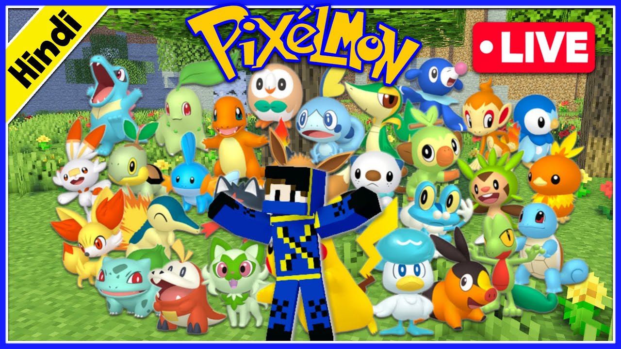 Catching All The STARTER POKEMONS of Every Generation || Pixelmon S2 ...