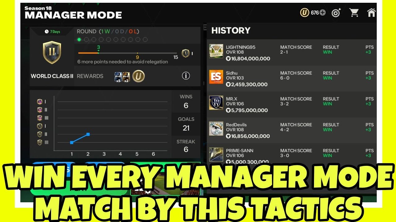 The Best MANAGER MODE TACTICS in FC Mobile!!! - YouTube