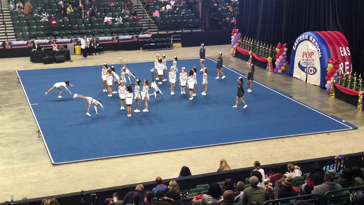Delran Bears Cheerleading POP Warner Regionals 2019 - YouTube
