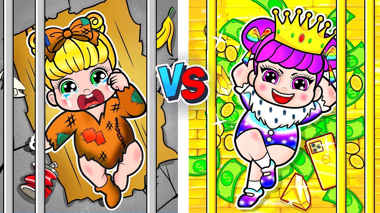 [🐾paper dolls🐾] Rich Prison vs Broke Prison Rapunzel Mother and ...