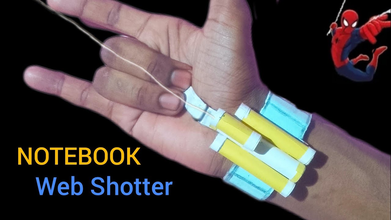 How to make Spider Man web shooter with paper | Spider-Man web shooter ...