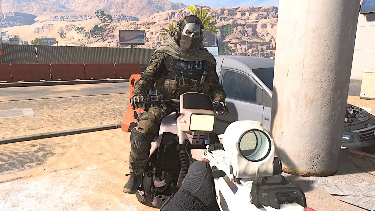 Call Of Duty MWII: Simon Ghost Riley Does 5 Dirt Bike Tricks - YouTube