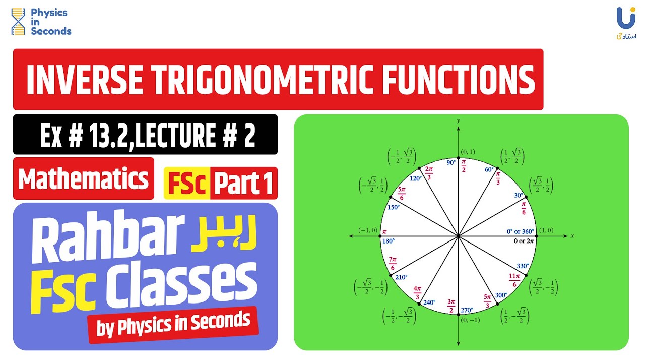 Math - INVERSE TRIGONOMETRIC FUNCTIONS - FSc & I.C.s Part I - YouTube