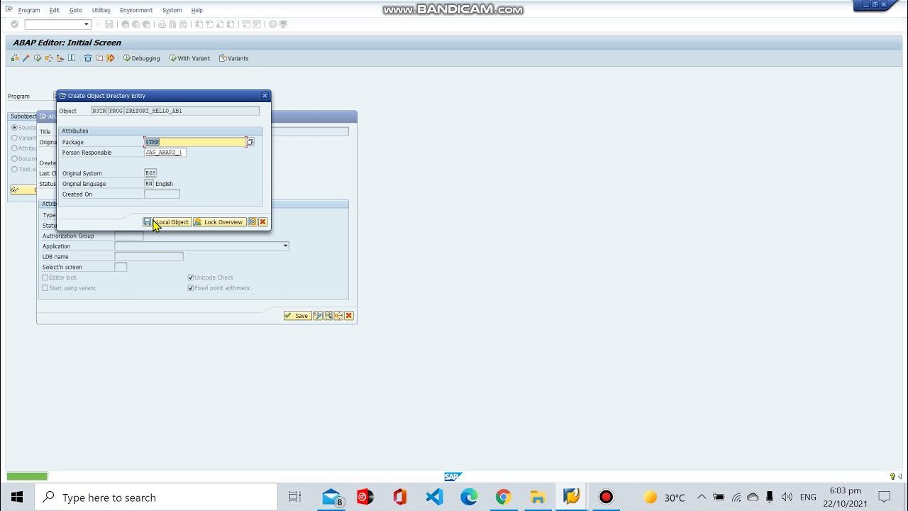HELLO WORLD PROGRAM IN SAP_ABAP IN HINDI BY ABHISHEK | | FIRST PROGRAM || LECTURE - 1 - YouTube