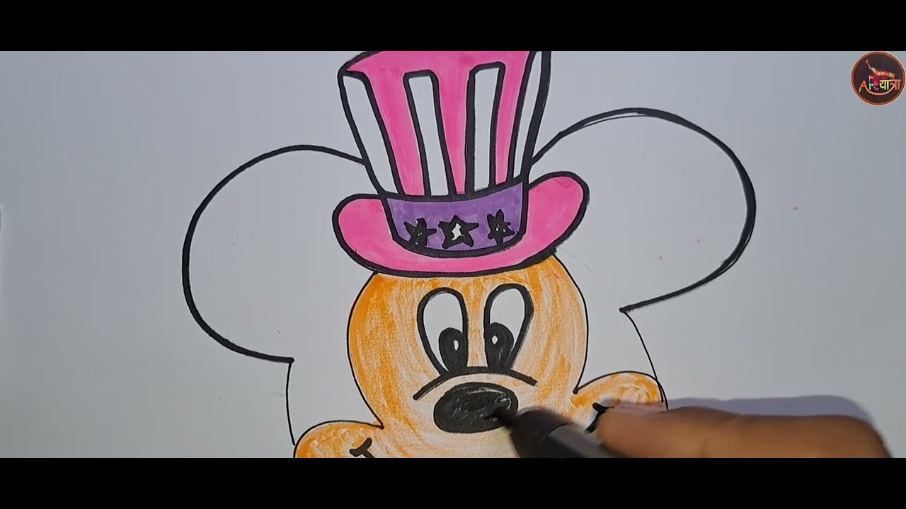 How to Draw Micky Mouse | Disney | Micky Mouse art ytra #Mickymouse # ...
