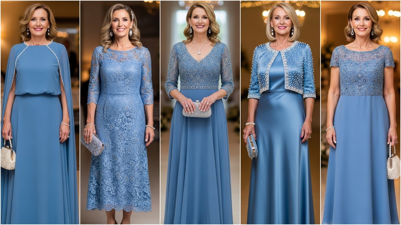 Cornflower Blue Mother of the Bride Dresses: 2025 Try-On, Styling Tips ...