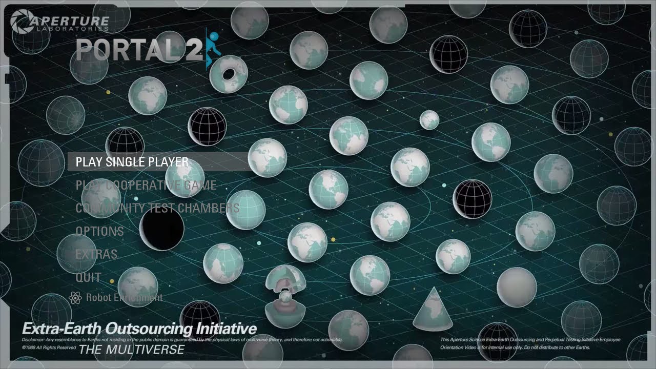 [Portal 2 Mod] Main Menu Background Replacement - "The Multiverse ...