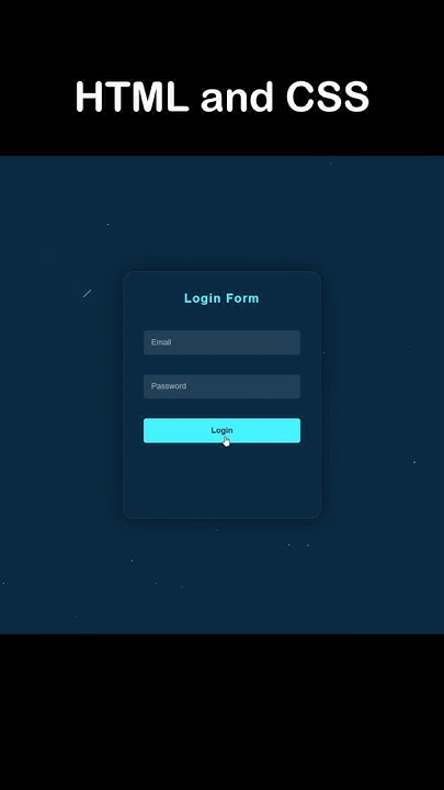 Login Form Using Html, CSS and JavaScript. #coding #programming #webdevelopment #shorts # ...