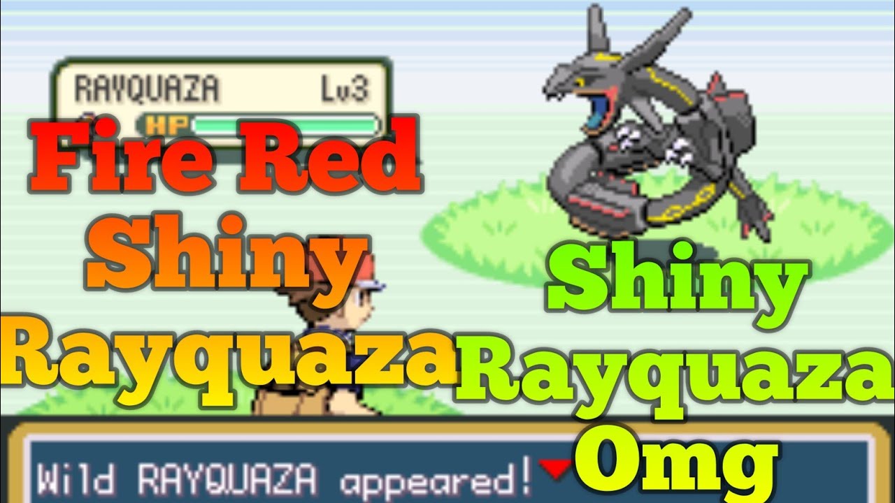 CATCHING RAYQUAZA IN POKEMON FIRE RED - YouTube