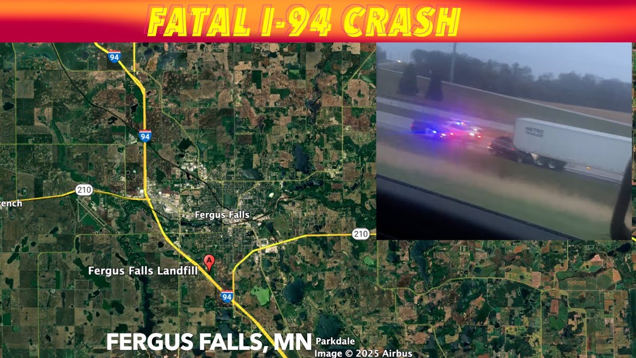 Fatal Interstate-94 Crash Near Fergus Falls, Minnesota - YouTube