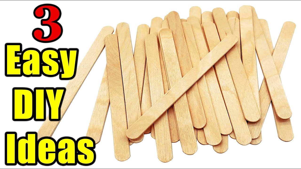 3 Amazing Ideas with Popsicle Stick | Best DIY Ice cream Sticks Ideas ...
