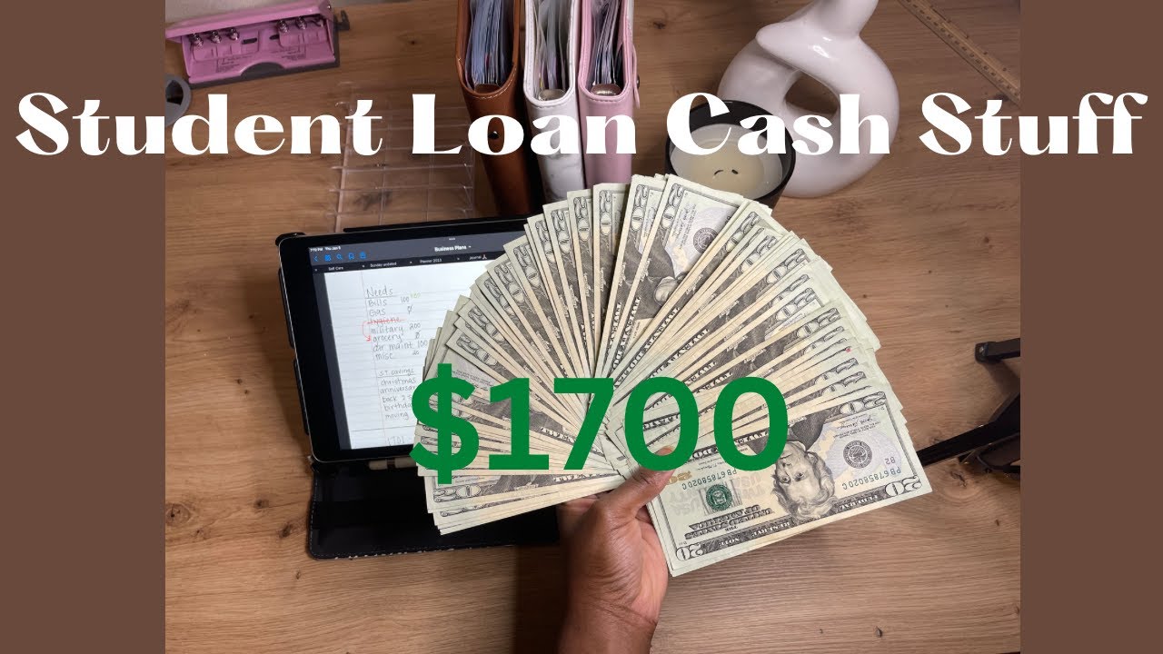 Cash Stuffing my Student Refund Check | $1700 Cash stuffing # ...