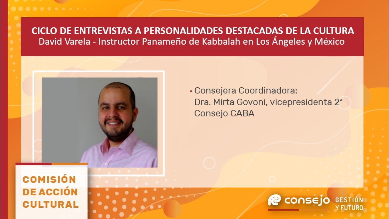 Entrevista a personalidades destacadas de la Cultura: David Varela ...