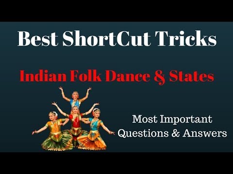 Folk Dance Of India Trick GK Tricks In Hindi Tricks To Remember All ...