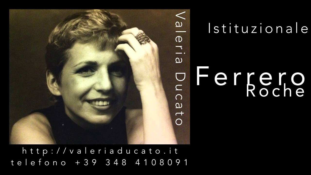 Valeria Ducato Speaker - Istituzionale - Ferrero Roche - YouTube