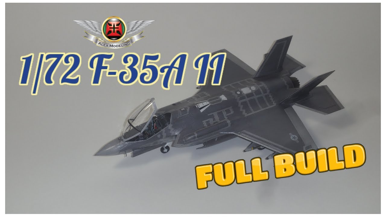 1/72 ACADEMY F35-A FULL BUILD VIDEO -AIRCRAFT MODEL - YouTube