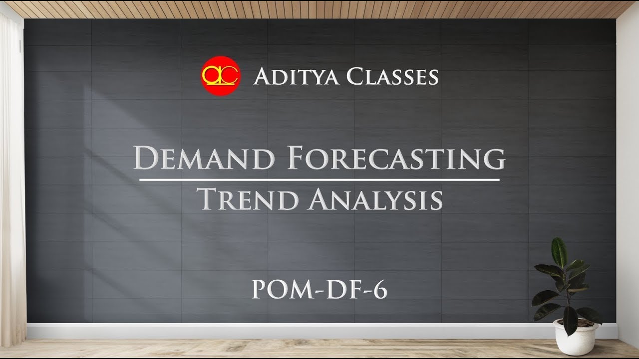 DF-6: Trend Analysis Method of Demand Forecasting | Graphical Method ...