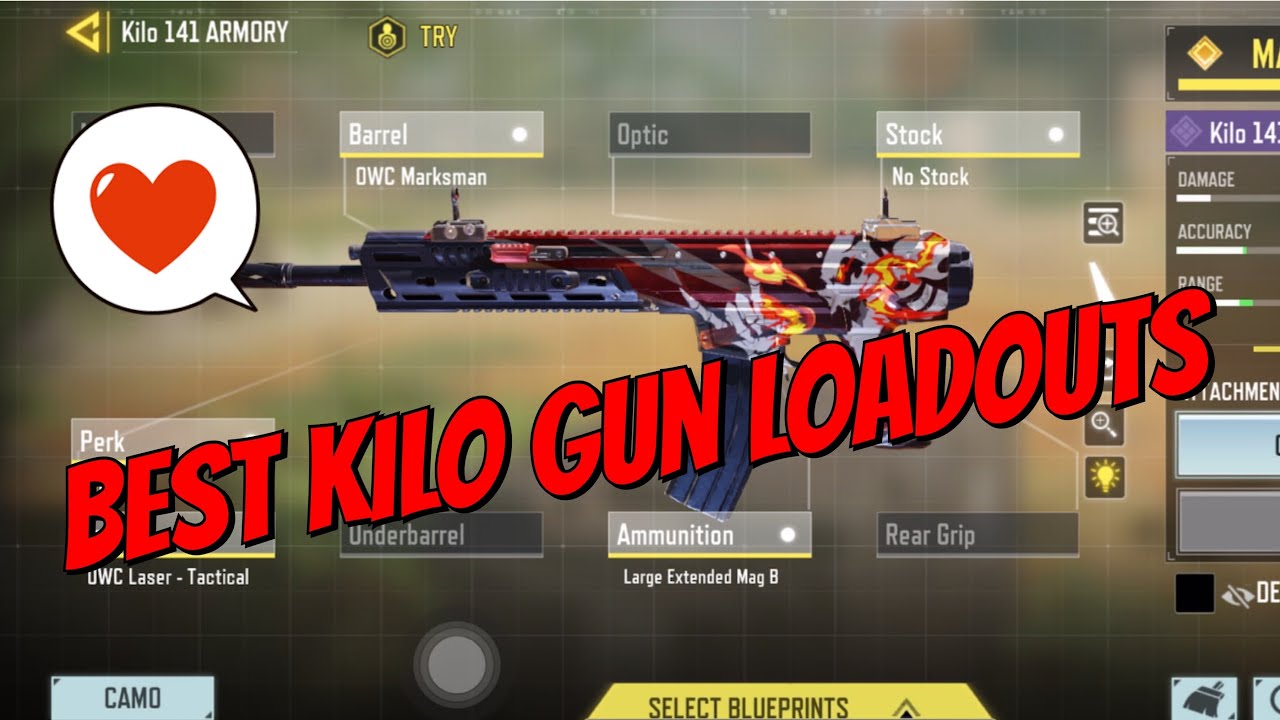 Best Kilo Gun LOADOUTS for Rank Matches Season-4, Game Play with Zane ...