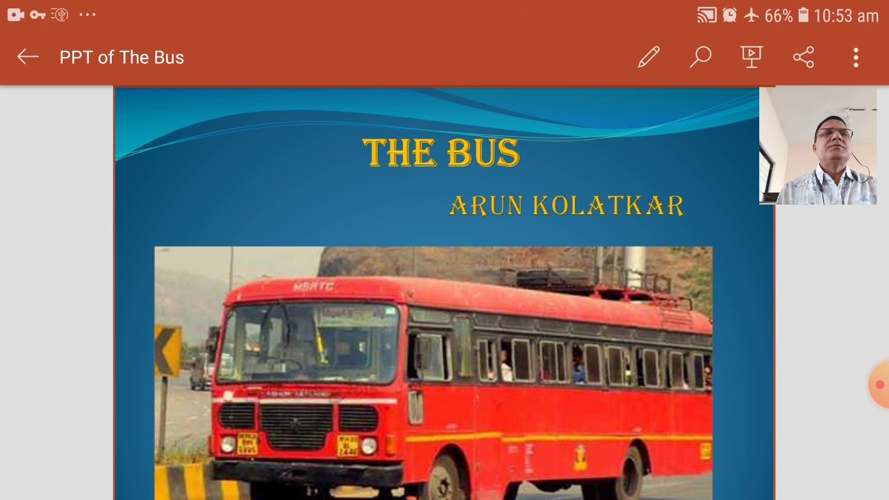 Summary of the Poem "The Bus" Arun Kolatkar - YouTube