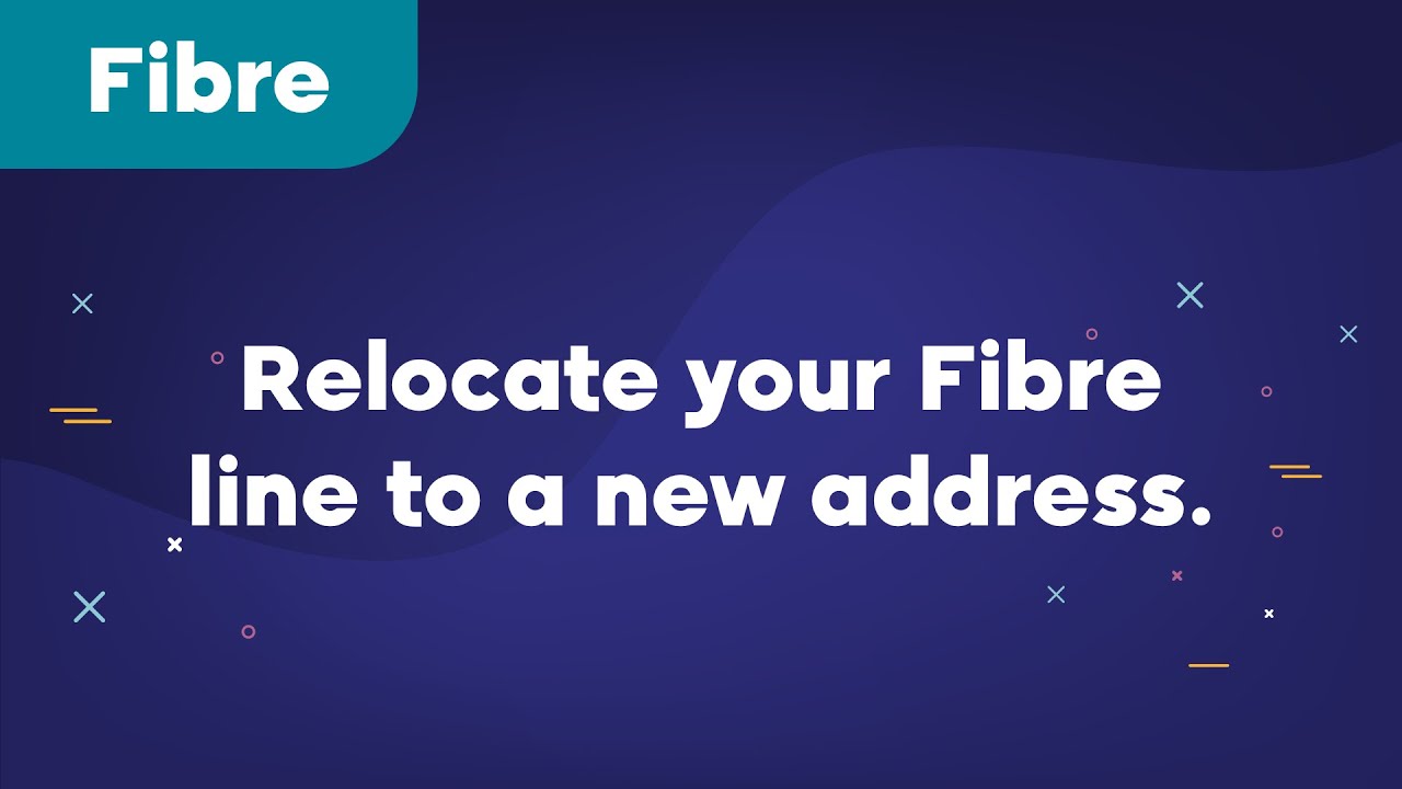 How to relocate your Fibre line to a new address. - YouTube
