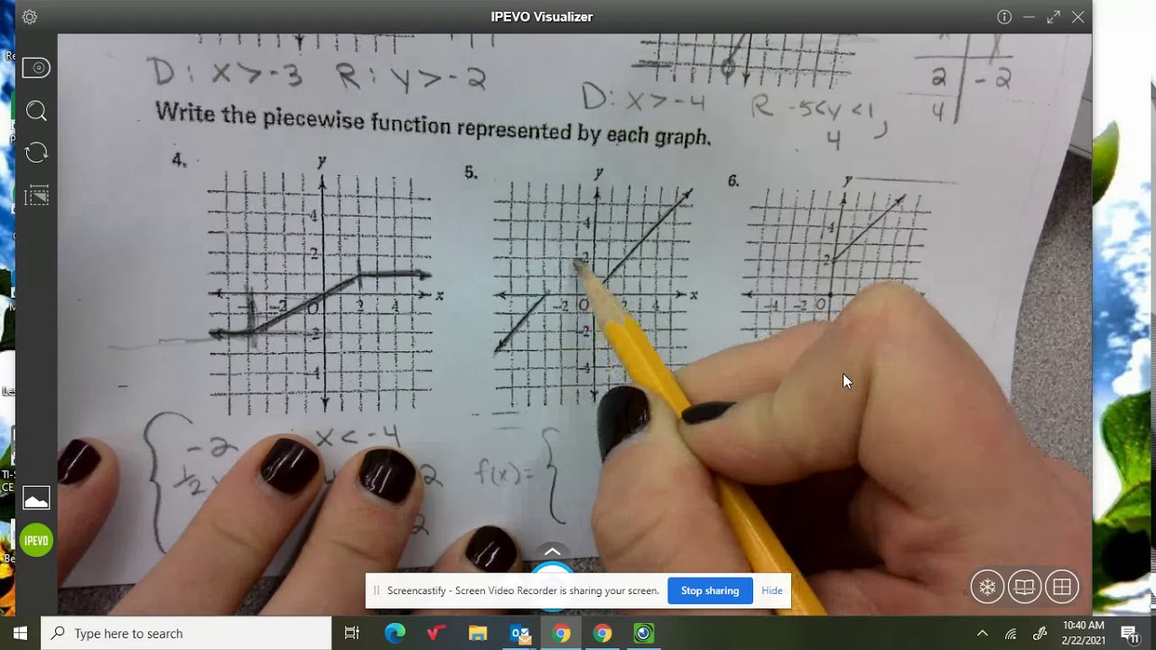 Algebra II - Chapter 2 Review Part 2 - YouTube